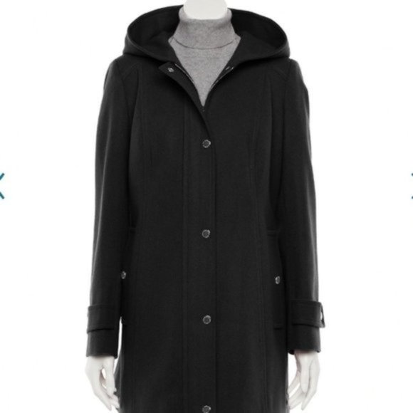 London Fog | Jackets & Coats | Womens Tower By London Fog Hooded Wool ...